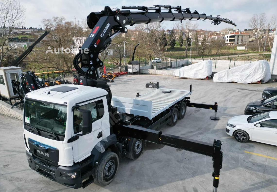 MAN TGS 41.440 + HIAB iQ-1188 HiPro E-9 JIB 155Q-6 JDC kamion s ravnom platformom