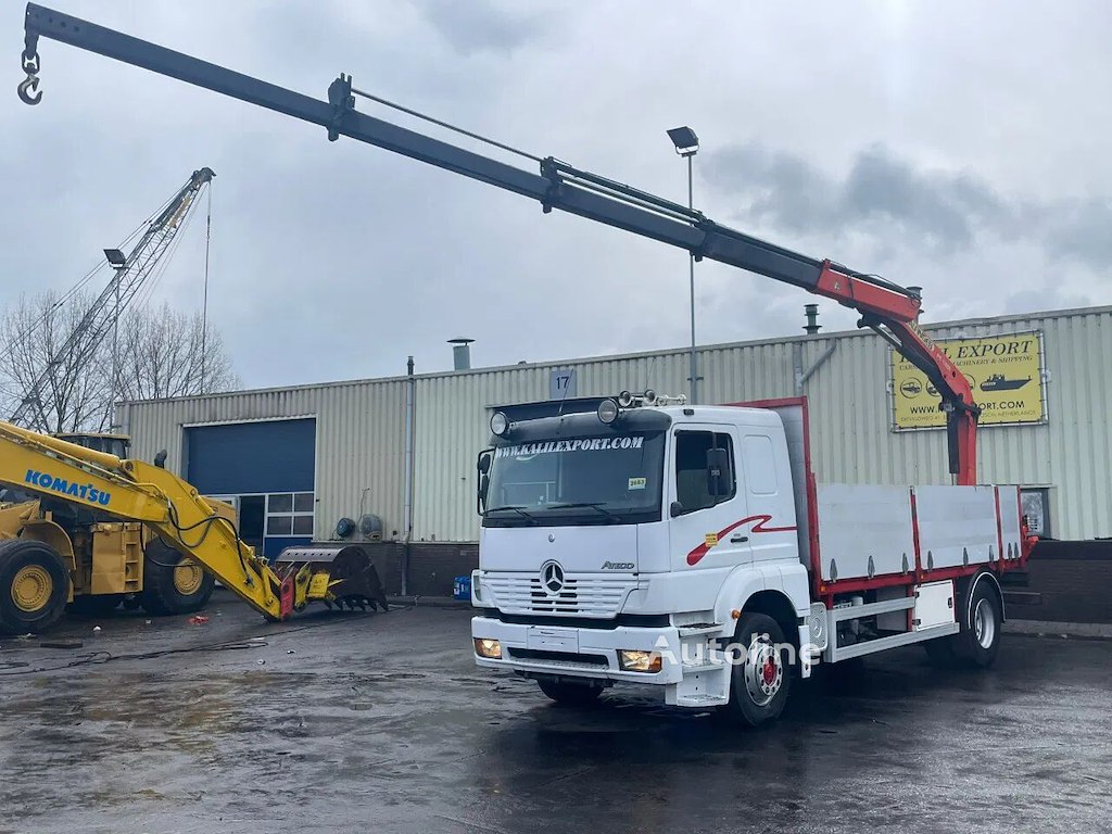 Mercedes-Benz Atego 1828 Palfinger PK11001 Crane + Joystick 4x Extandable Full kamion s ravnom platformom