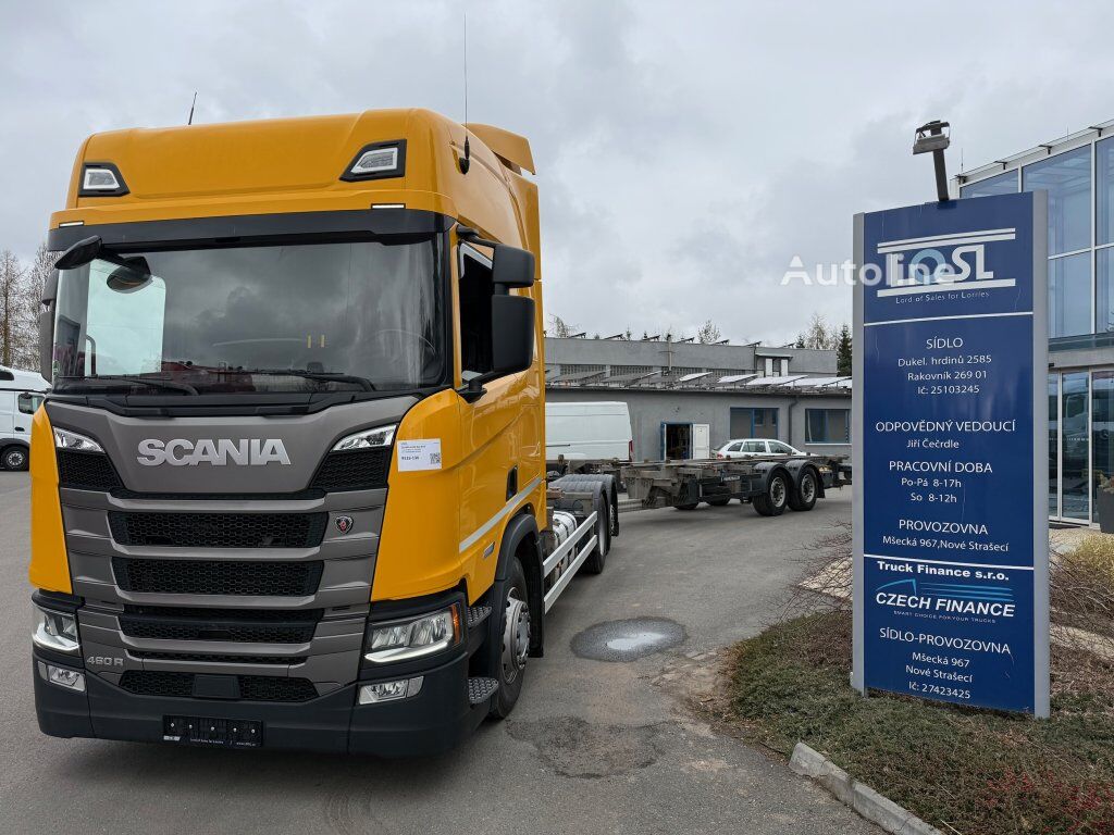 Scania R460 kamion šasija + prikolica šasije