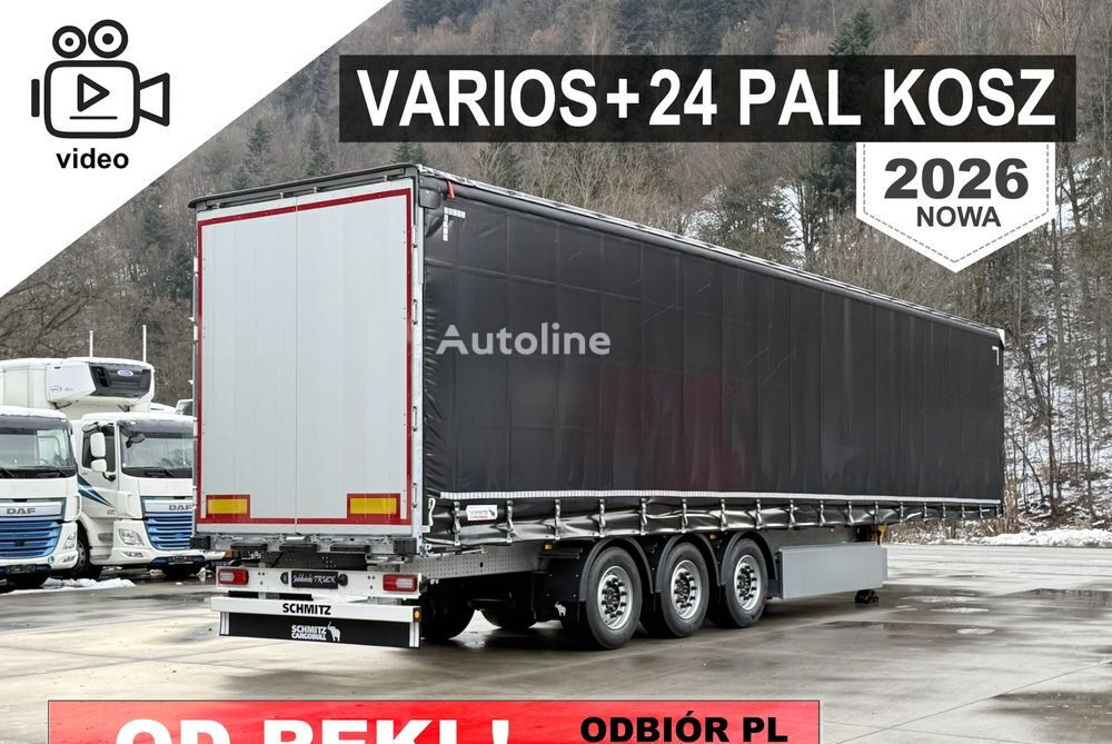 Nova Schmitz Cargobull VARIOS poluprikolica sa kliznom ceradom