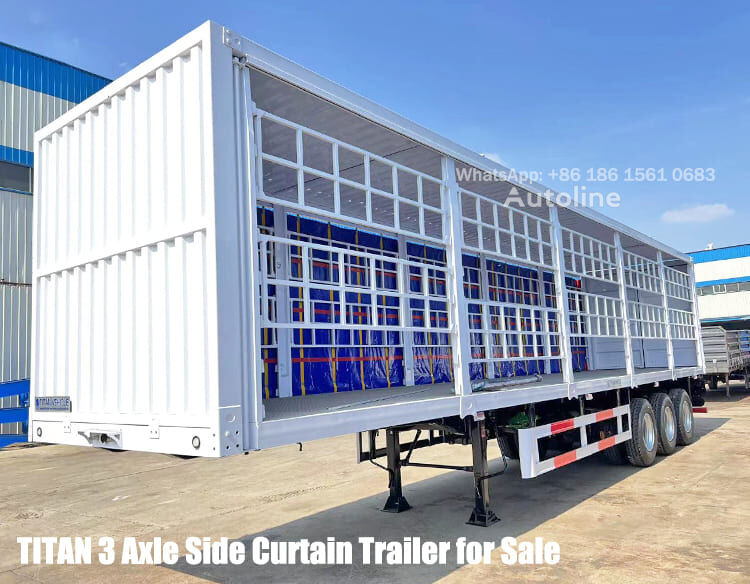 Nova Titan 3 Axle Side Curtain Trailer for Sale poluprikolica sa kliznom ceradom