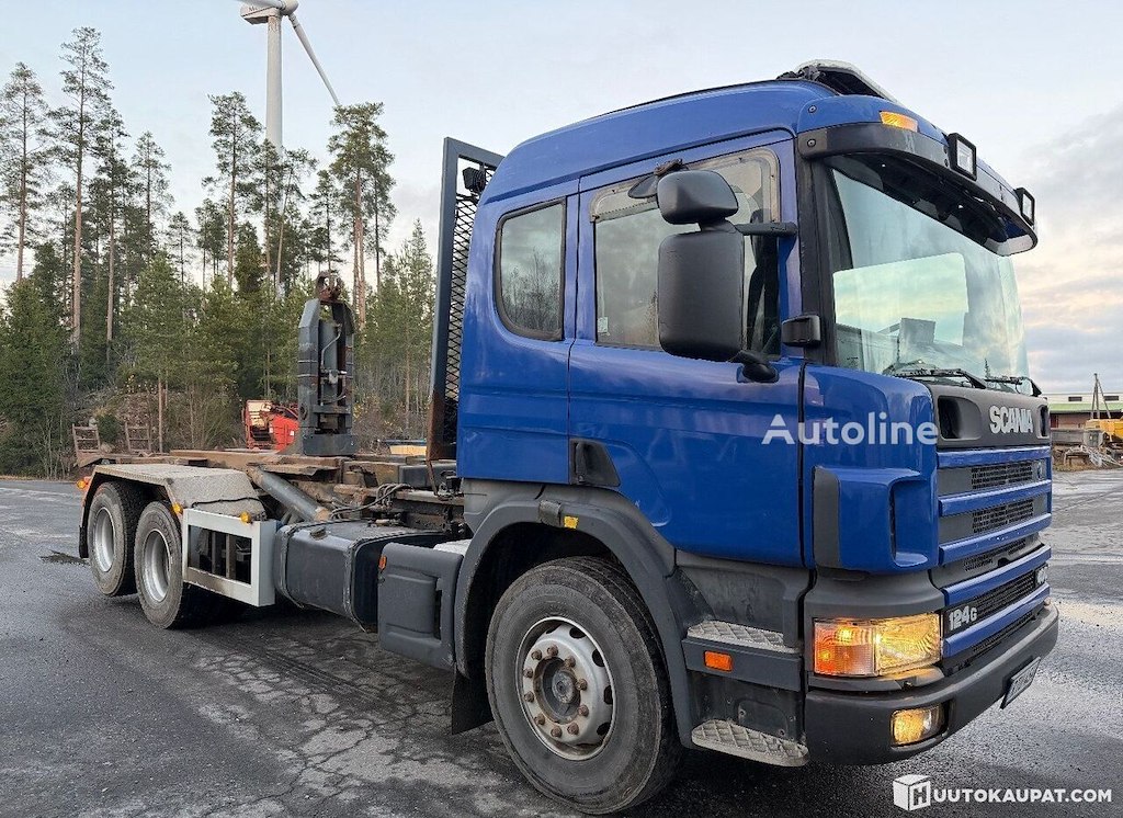Prodaje se Scania 124, 1998, Diesel, 240,000 km, Alavus 12 L, Diesel, Automatic, 2 rol kiper sa kukom na aukciji