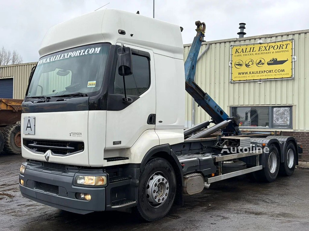 Renault Premium 420 Multilift 6x2 Manual Gearbox Airconditioning Good Co kamion rol kiper