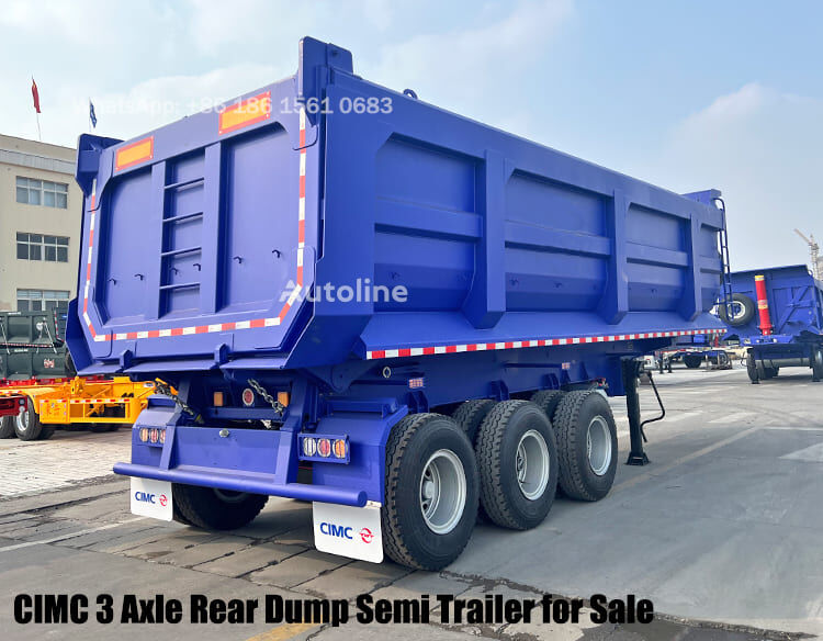 Nova CIMC 3 Axle Rear Dump Semi Trailer for Sale poluprikolica kipera