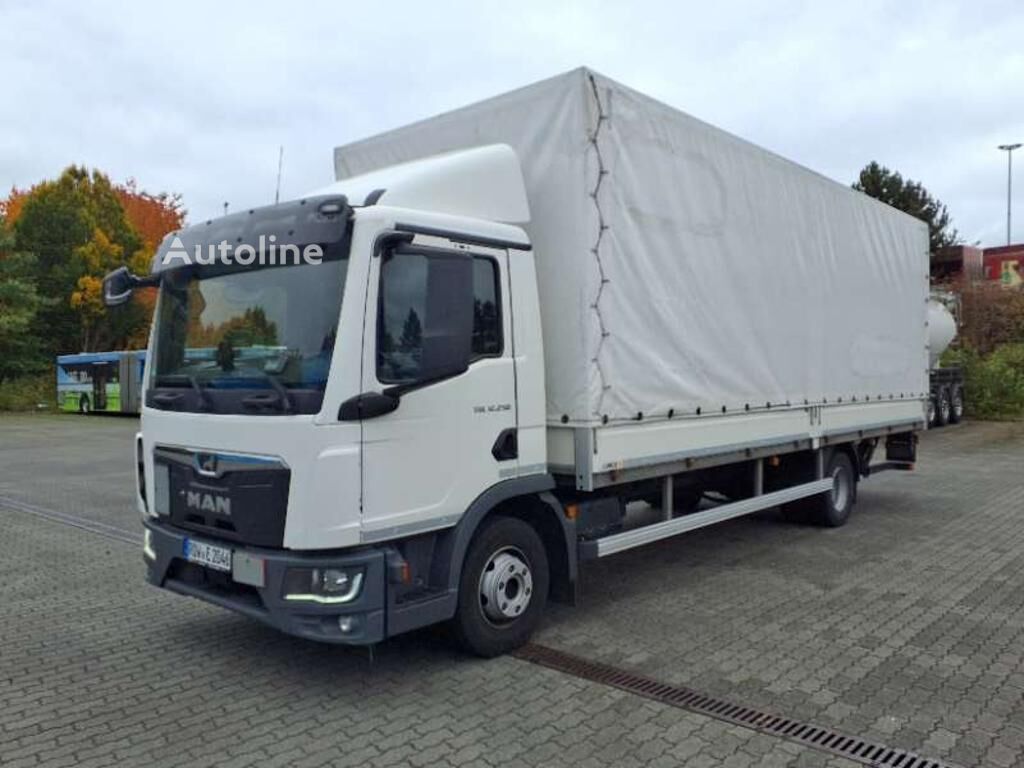 MAN Vehicle Rigid 4x2 platform body sidewalls tarpaulin kamion sa klizna zavesa cerada (680381)