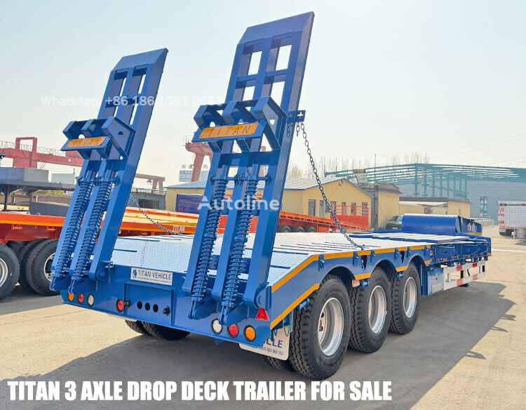 Nova Titan 3 Axle Drop Deck Trailer for Sale in Nigeria poluprikolica sa niskom platformom