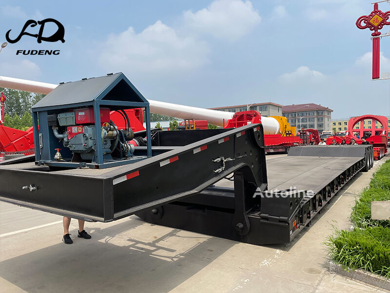 Nova Fudeng New 80Ton 100Ton Detachable Gooseneck Low Bed Trailer poluprikolica sa niskom platformom