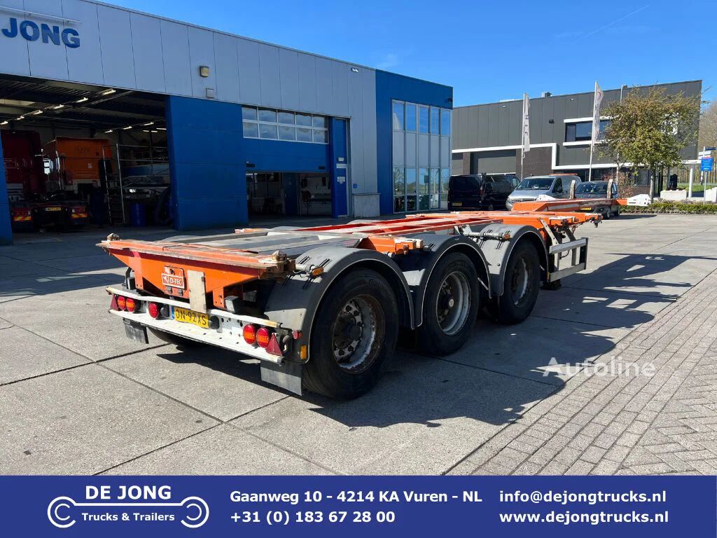 D-Tec FLEXITRAILER FT-HD-S / ADR / 3x Extendable / 1x Lift Axle poluprikolica za prevoz kontejnera