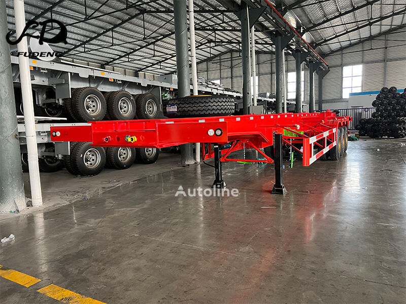 Nova Fudeng 3 Axle 20ft 40ft Skeletal Trailer for Sale poluprikolica za prevoz kontejnera