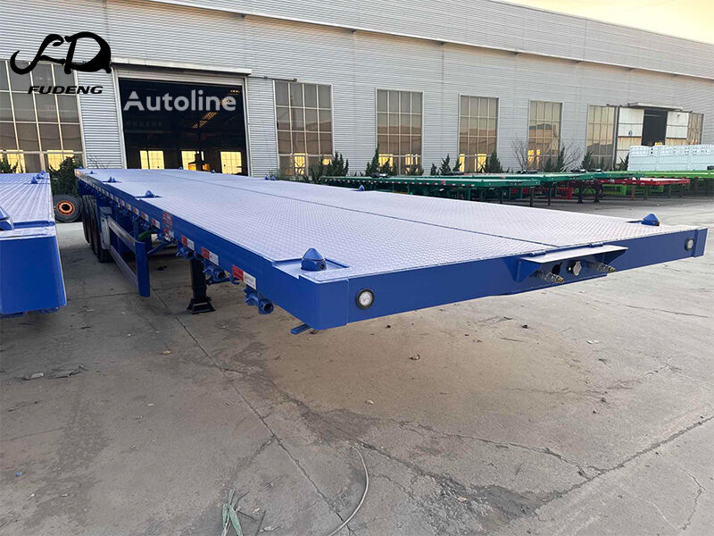 Nova Fudeng 3 Axle Flatbed Semi Trailer for Sale in Tanzania poluprikolica za prevoz kontejnera