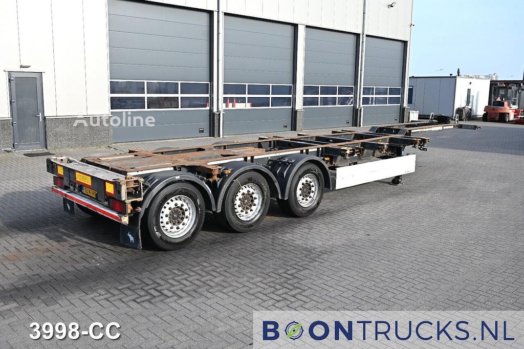 Schmitz Cargobull SCF 24 | 2x20-30-40-45ft HC * LIFT AXLE * DISC * 2x EXTENDABLE * poluprikolica za prevoz kontejnera