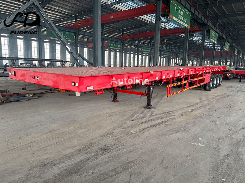 Nova Fudeng New 4 Axle Heavy Duty Flatbed Semi Trailer for Sale poluprikolica platforma