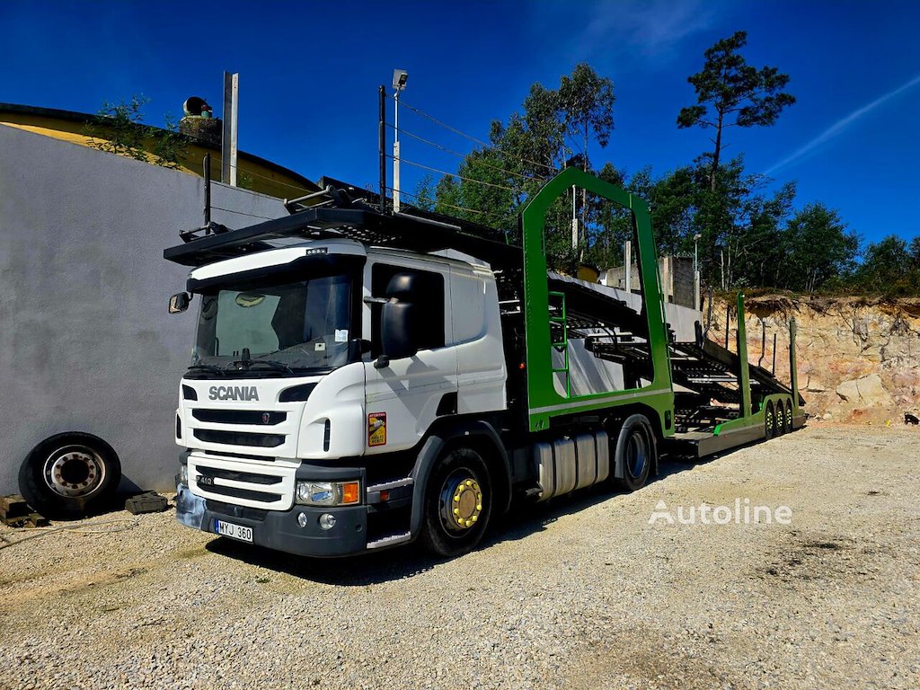 Scania P410 autotransporter + prikolica autotransportera