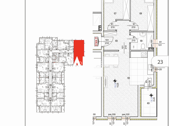 Grocka, Leštane, novogradnja, 42,79m2 ID#31795