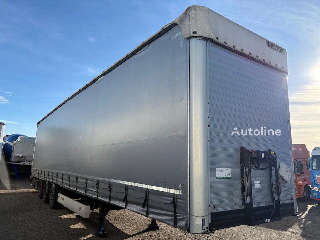 Wielton Mega volume 100 m3, Edscha curtainside SAF-Discbrakes Nieuwstaat furgon poluprikolica