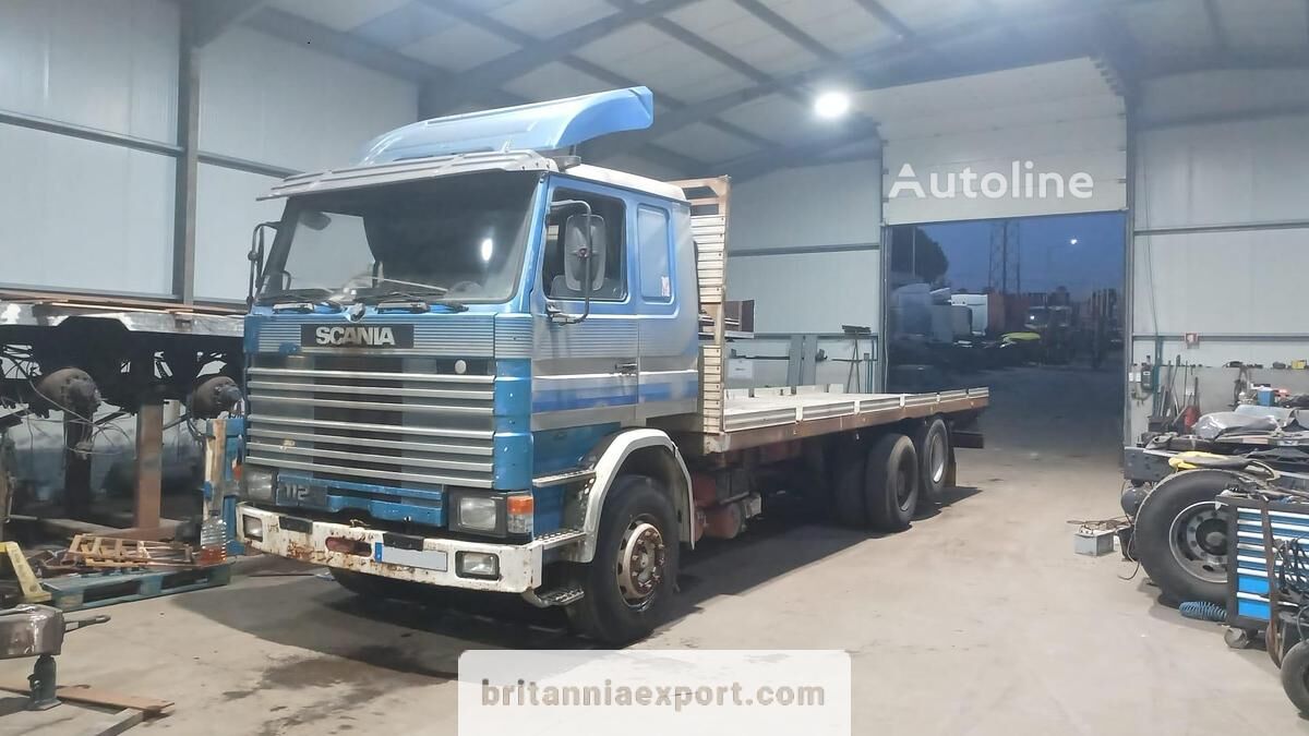 Scania R112 H | 6x2 10 Tyres | On Full Springs | Manual Pump | kamion platforma