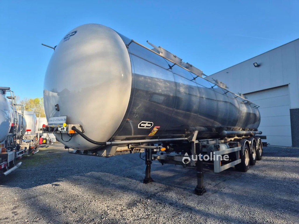 Van Hool 30000L INSULATED INOX TANK - 4 COMP - HEATED cisterna za prevoz hrane