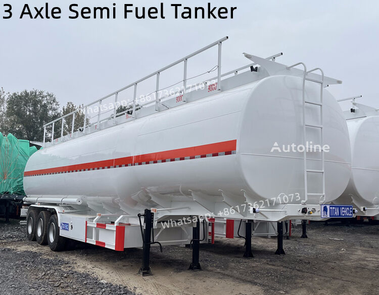 Nova Titan 3 Axle Semi Fuel Tanker for Sale in Tanzania cisterna za goriva i maziva
