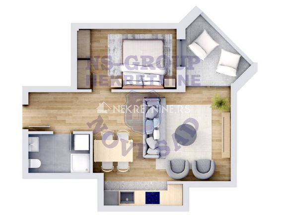 ~ 46m2 u Centru sa PDV-om ~