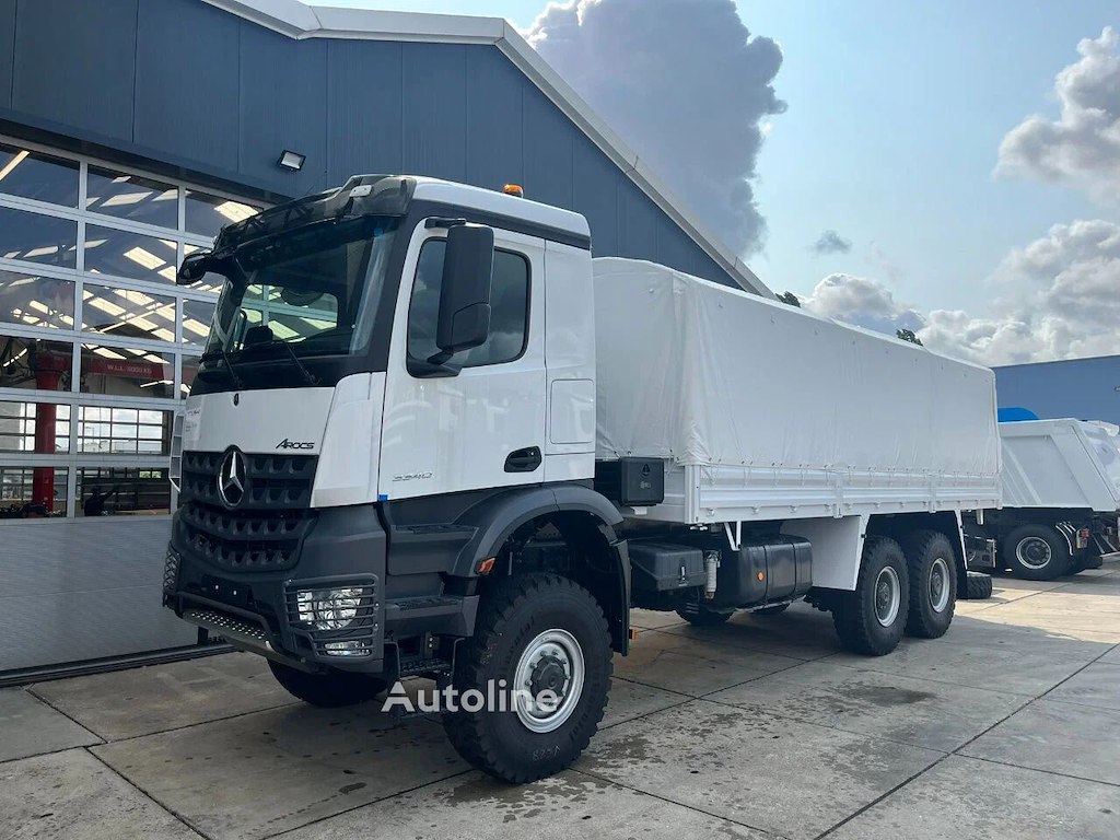 Novi Mercedes-Benz Arocs 3340 A 6x6 Cargo Truck kamion s ceradom