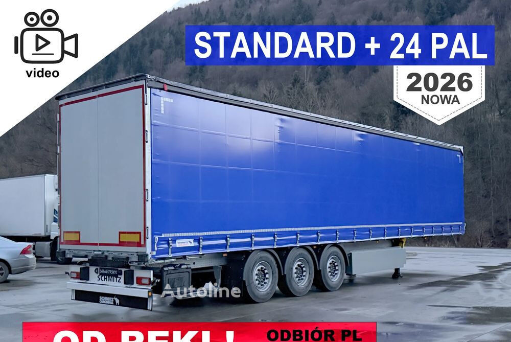 Nova Schmitz Cargobull STANDARD + 24 PALL KOSZ poluprikolica s ceradom