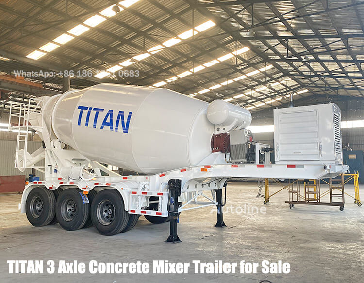 Novi Titan 3 Axle Concrete mixer trailer for sale in Sierra Leone poluprikolica betonska mešalica
