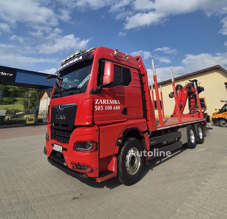 MAN TGX 26.580 kamion za prevoz drva