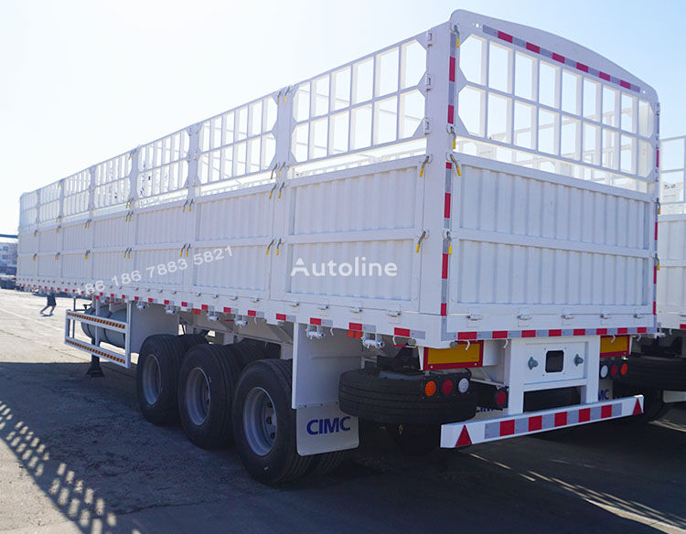 Nova CIMC CIMC Semi Trailer | CIMC 3 Axle Fence Trailer for Sale in Camero poluprikolica za prevoz stoke