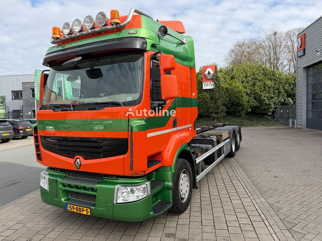 Renault PREMIUM 460 DXI E5 6X2 E5 / RETARDER / NAAFREDUCTIE / HEFBARE kamion sa kukom za podizanje tereta