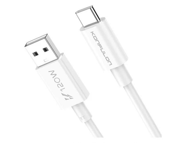 Red DC110 beli kabl za punjač USB A (muški) na USB C (muški) 1m 120W