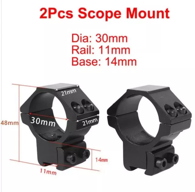 NOSAČ OPTIKE F30MM ZA ŠINU 11MM NISKA MONTAŽA