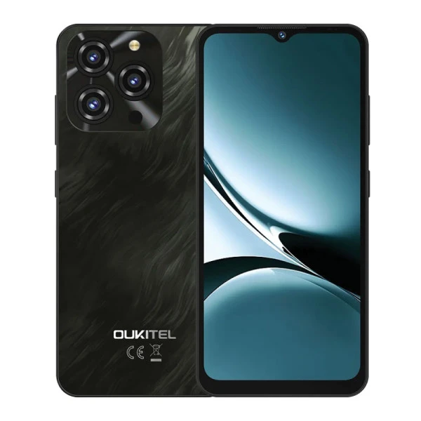 Oukitel C3 black Smart phone4G/Quad-Core/6.52HD/128GB/4+12GB/13M/5MP/5000mAh/Android 14
