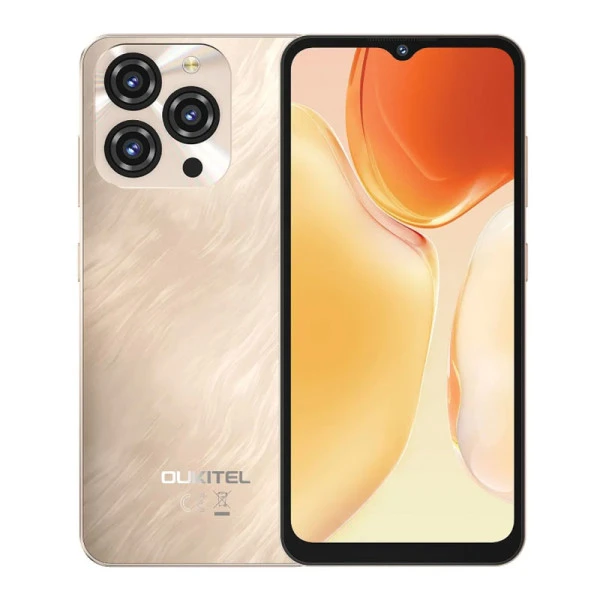 Oukitel C3 gold Smart phone4G/Quad-Core/6.52HD/128GB/4+12GB/13M/5MP/5000mAh/Android 14