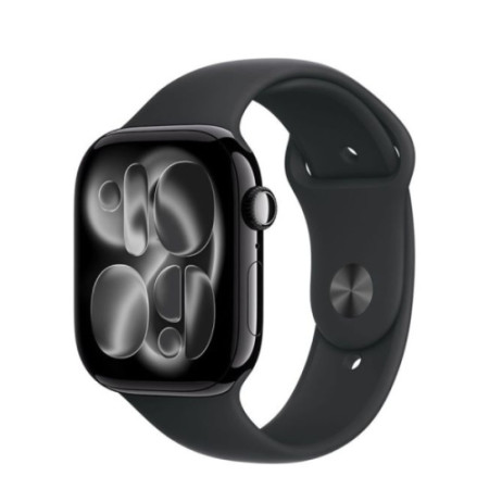 Apple Watch S11 GPS 42mm Jet Black Aluminium Case with Black Sport Band - SM meqt4rka