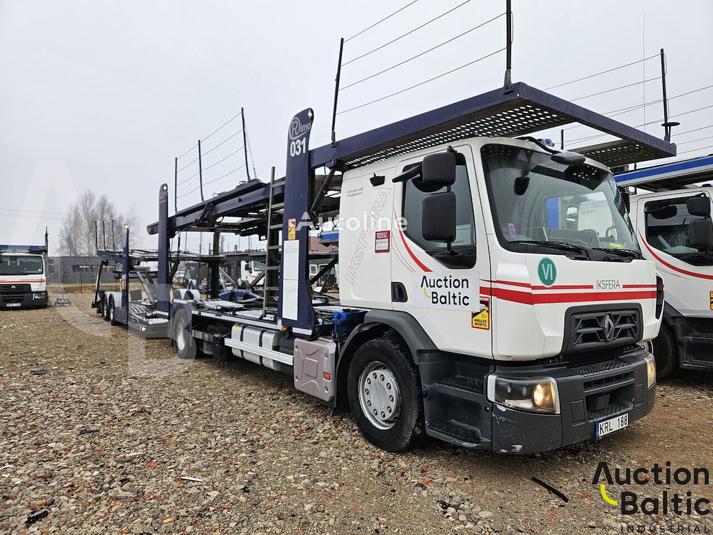Prodaje se Renault D Wide autotransporter na aukciji + prikolica autotransportera