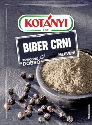 BIBER MLEVENI CRNI KOTANYI 20G