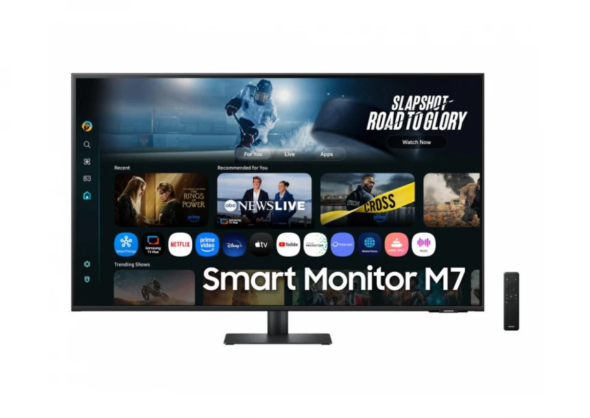 Monitor SAMSUNG LS43FM702UUXDU 43"/VA/3840x2160/60Hz/4ms GtG/HDMIx2,USB-C,LAN//VESA/smart/zvucnici