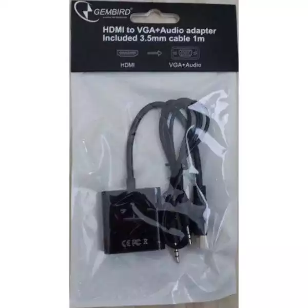 Adapter HDMI/M - VGA/F + Audio Gembird HDMI-VGA-06