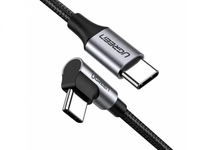 Kabl Ugreen US255 USB-A 2.0 na USB tip C 3A 1m 90 stepeni