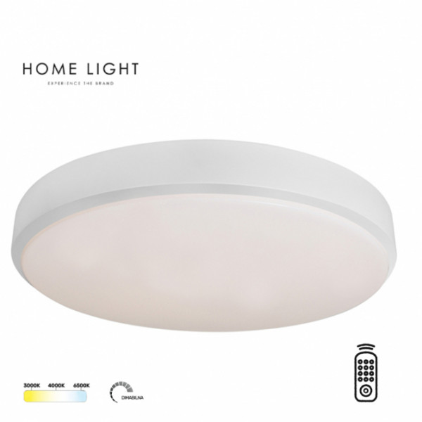 HOME LIGHT Plafonjera SOLEA 87 40W CCT Bela Dimabilna 3u1
