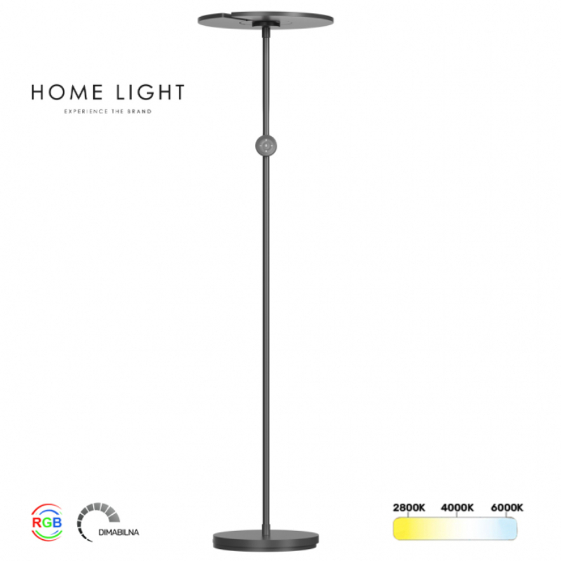 PODNA LAMPA LT400CR 40W+8W RGB/CCT DIMABILNA CRNA HOME LIGHT