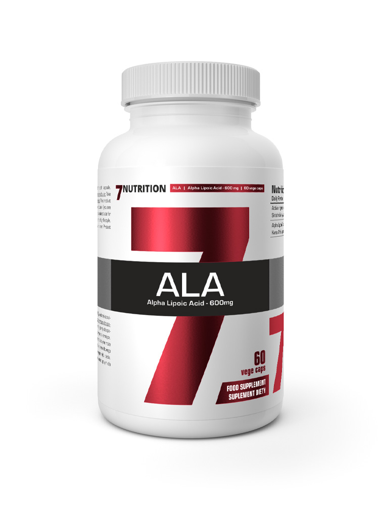 ALA 600 mg (Alfa lipoinska kiselina), 7Nutrition, 60 kapsula