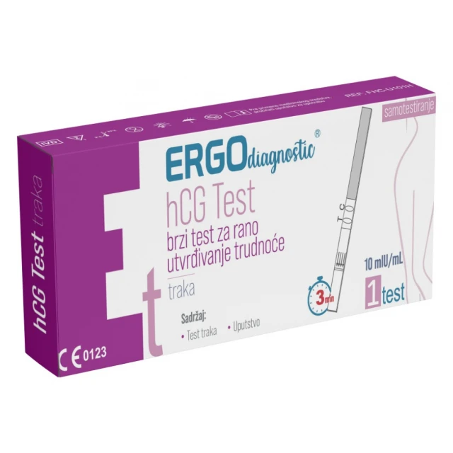 ERGO DIAGNOSTIC HCG TEST ZA TRUDNOĆU TRAKA A1
Opis
INFORMACIJE
NALOG
SERVIS
KORISNI LINKOVI