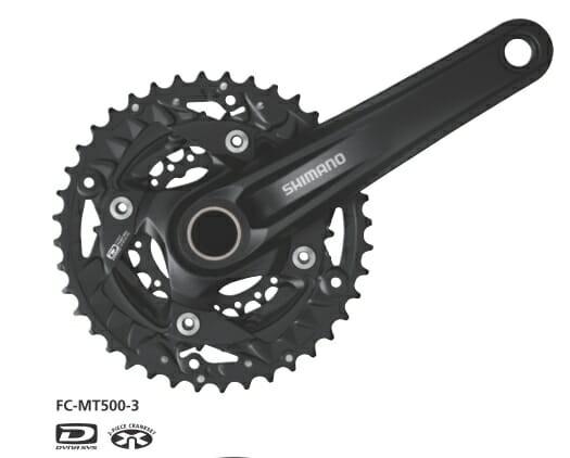 Pogon Shimano DEORE FC-MT500-3 40X30X22T 10faz