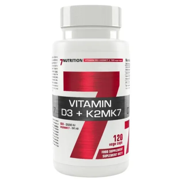 7 NUTRITION VITAMIN D3+K2 MK7 KAPSULE A120