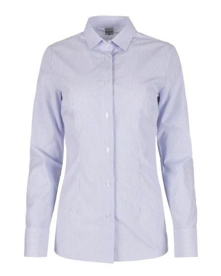 Ženska pamučna košulja slim fit na pruge