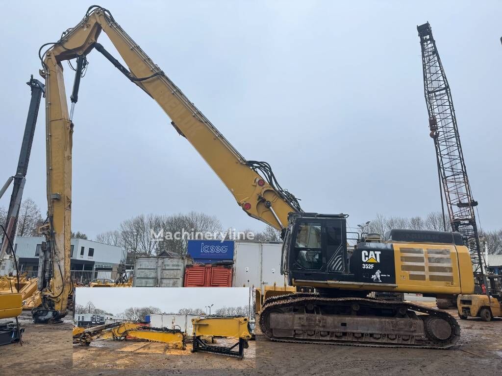 Caterpillar 352 FL UHD 30m boom incl normal boom bager guseničar