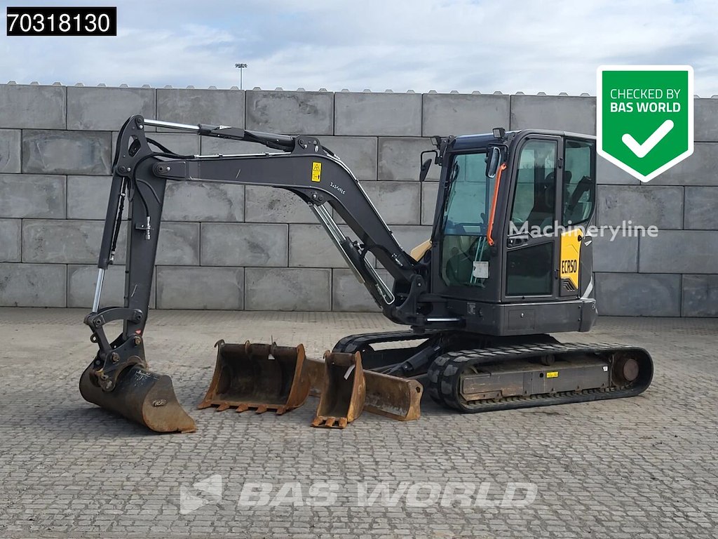 Volvo ECR50 F A/C - 3 Buckets mini bager