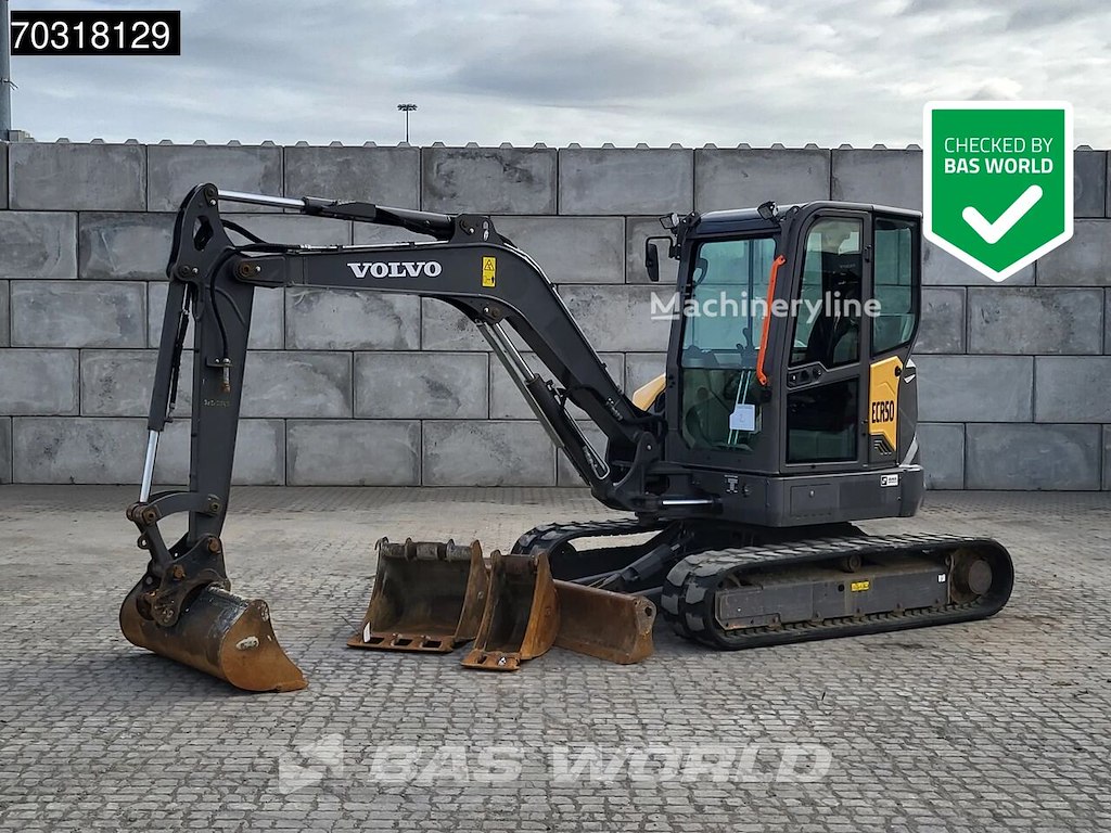 Volvo ECR50 F A/C - 3 Buckets mini bager