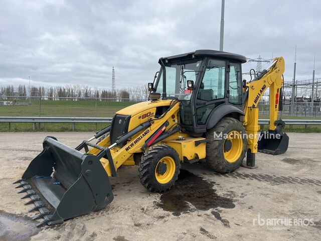 Prodaje se New Holland B80B-SS bager-utovarivač na aukciji